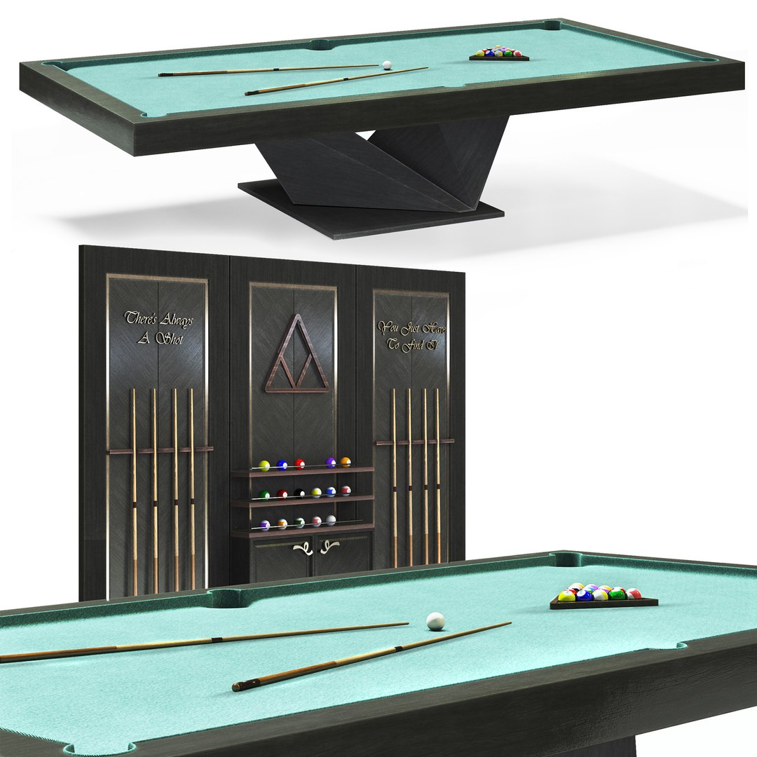 Billiards Set 3D - TurboSquid 2117186