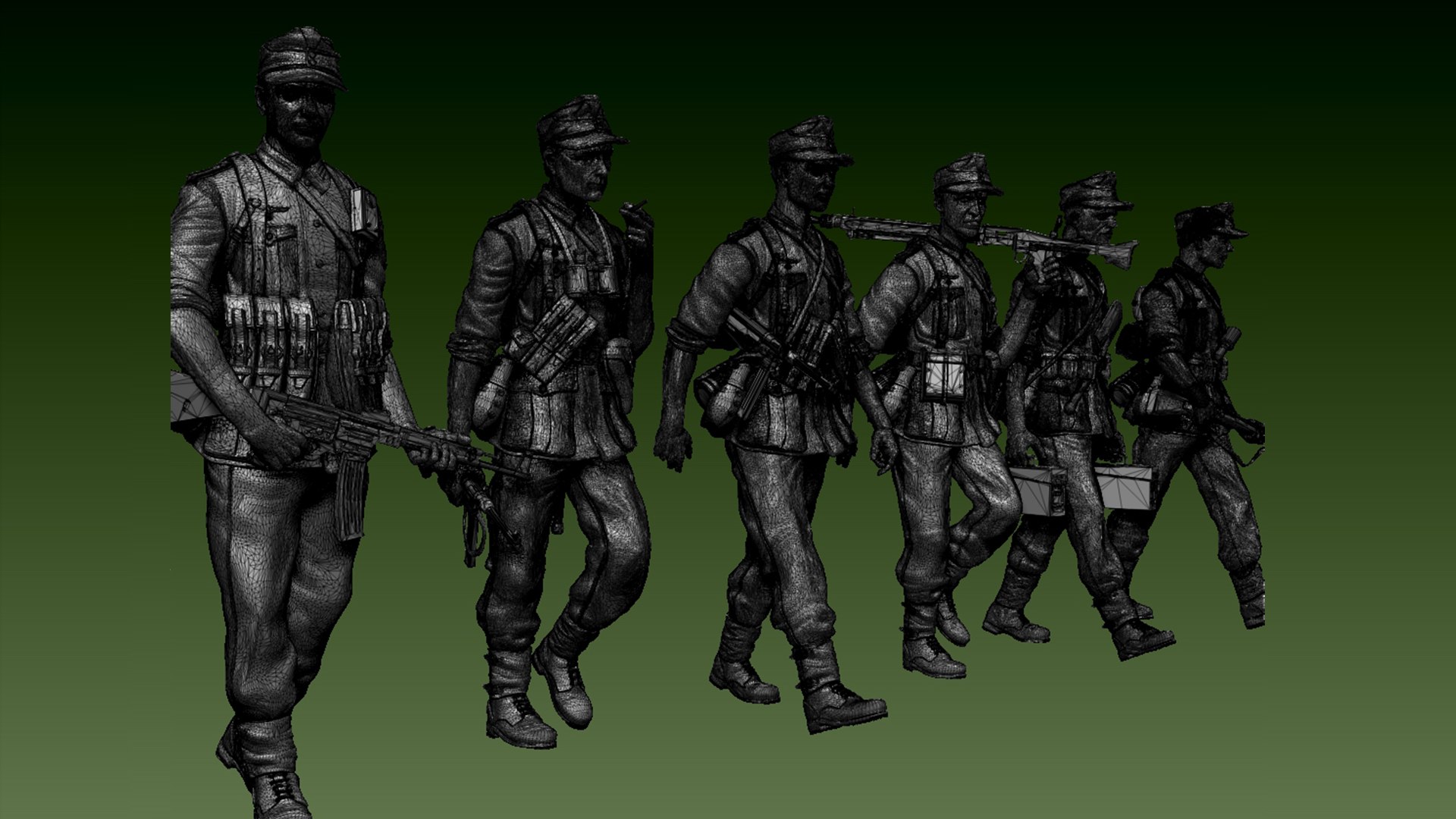 German Soldiers 3D - TurboSquid 2012993