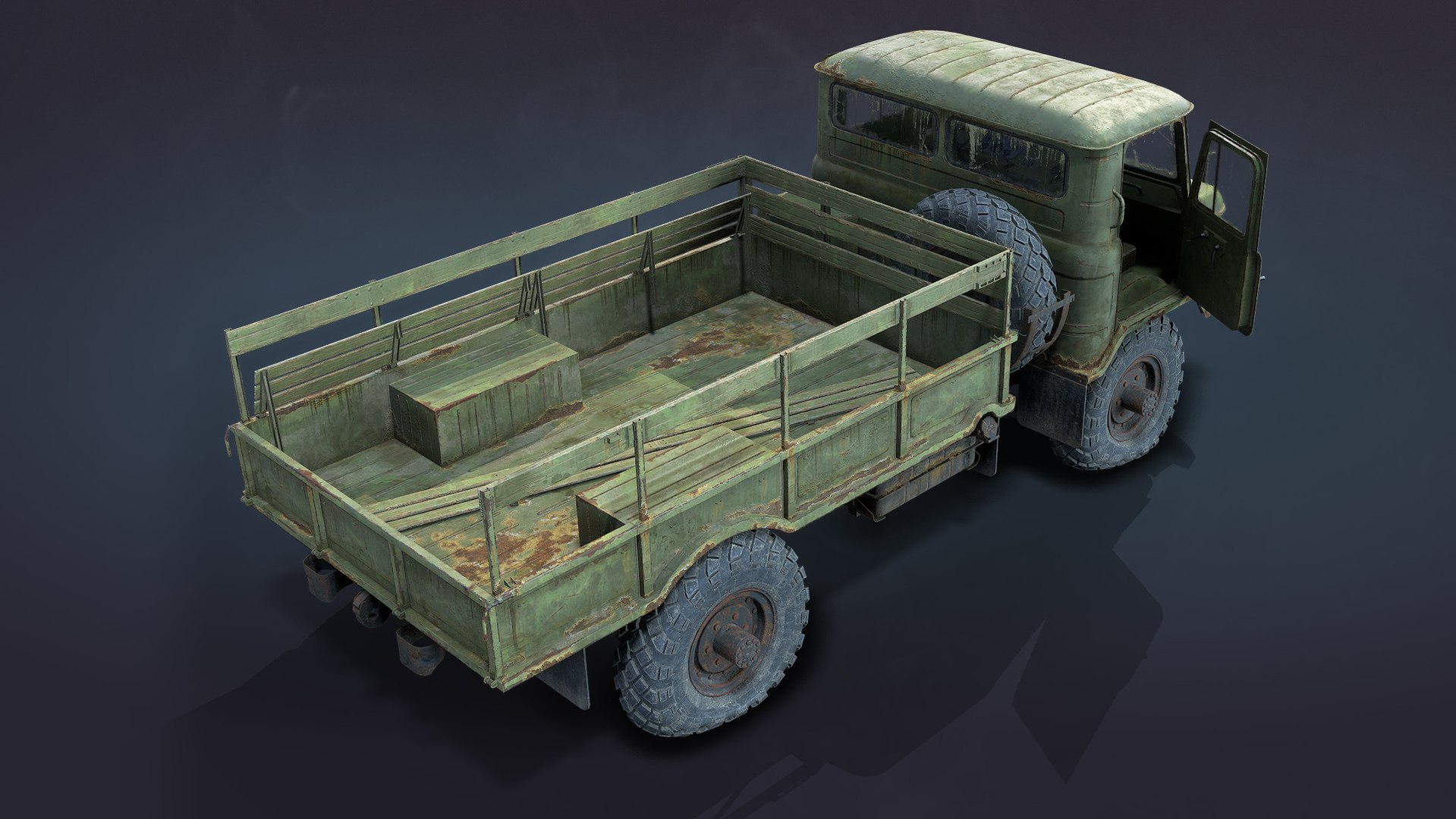 Ready Rusty Military Truck 3D Model - TurboSquid 1658311