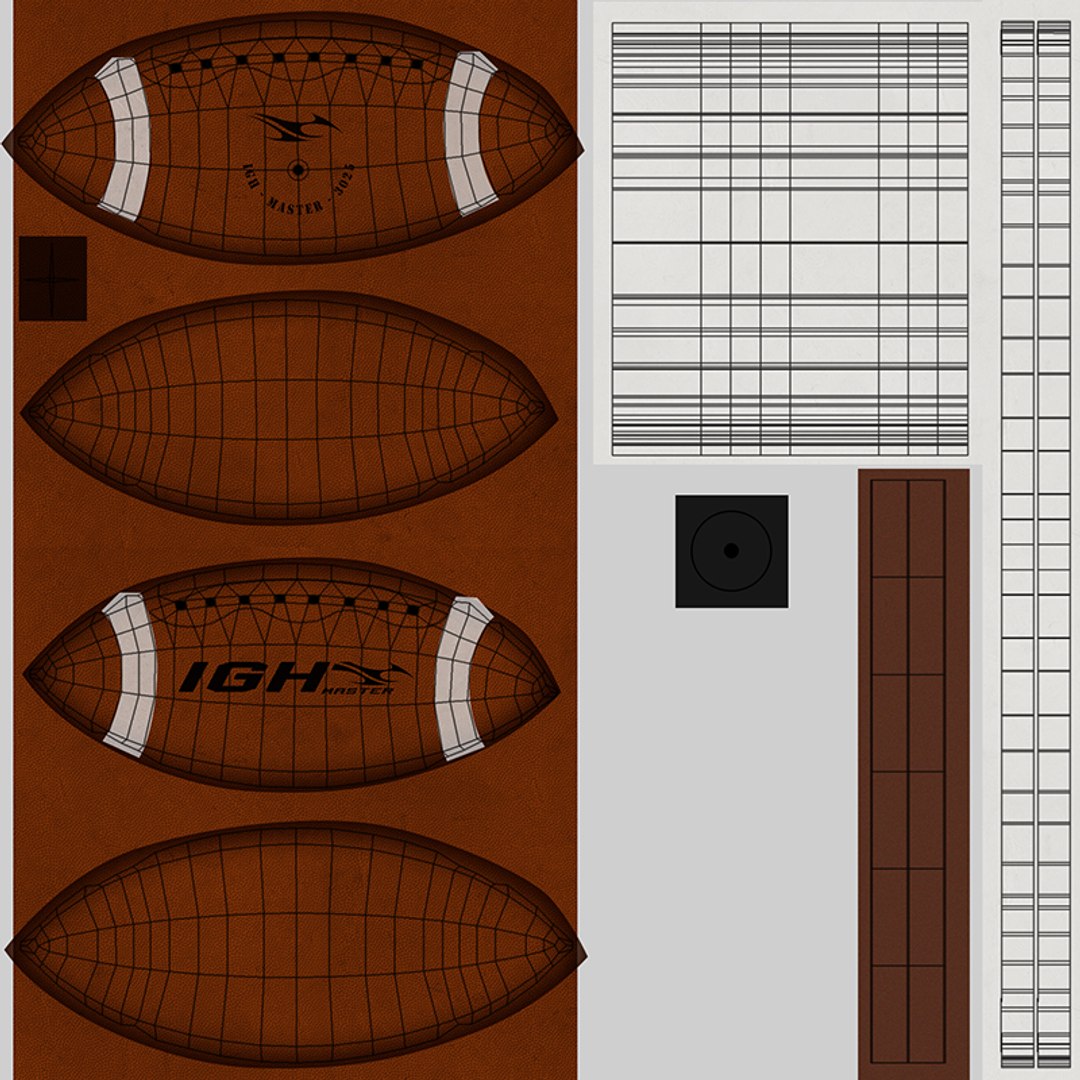 Football American Model - TurboSquid 1191028