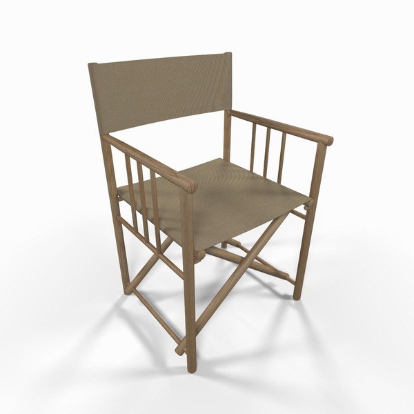 wooden folding chair 3d model