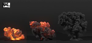 3d model fumefx large scale