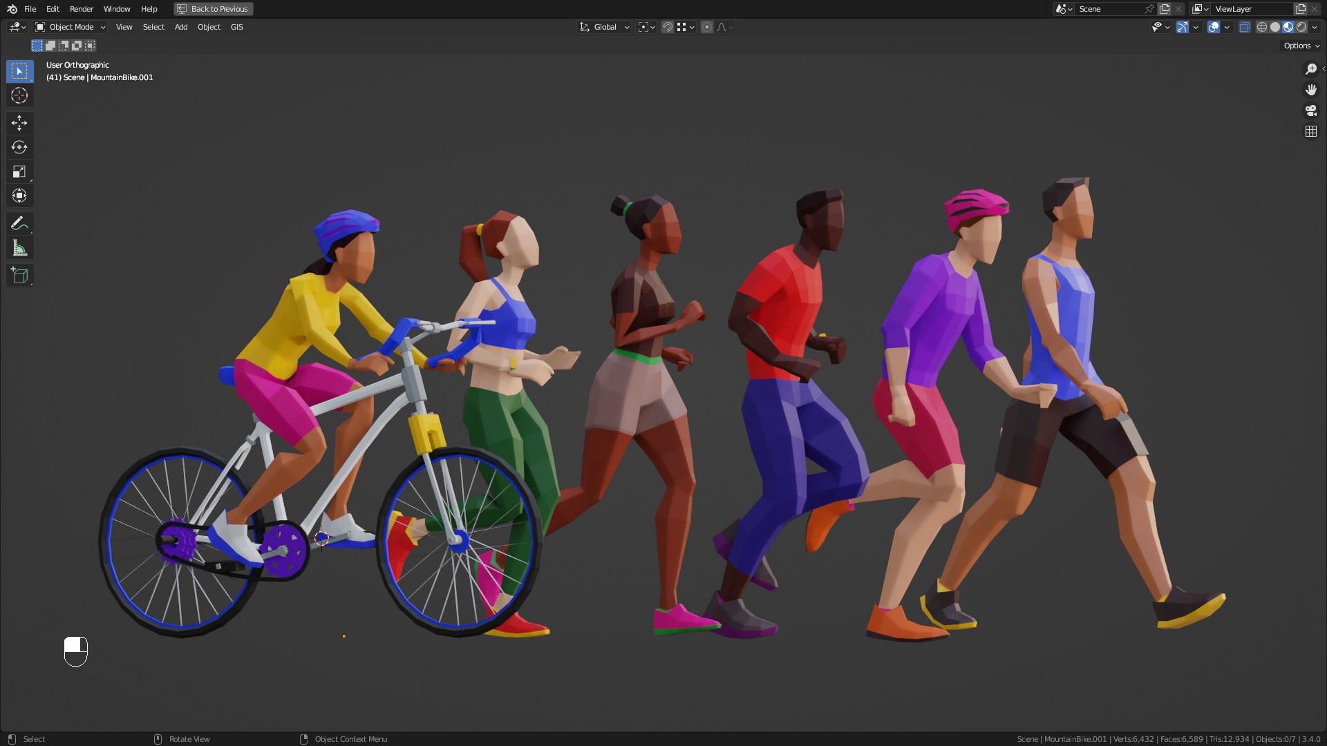 3D Model Exercising People - Animated And Rigged - TurboSquid 2046115