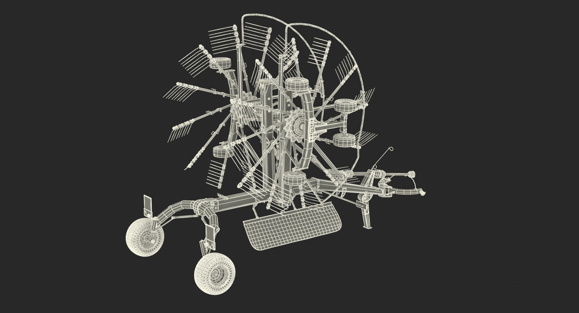 Used Twin Rotor Hay 3D Model - TurboSquid 1332863