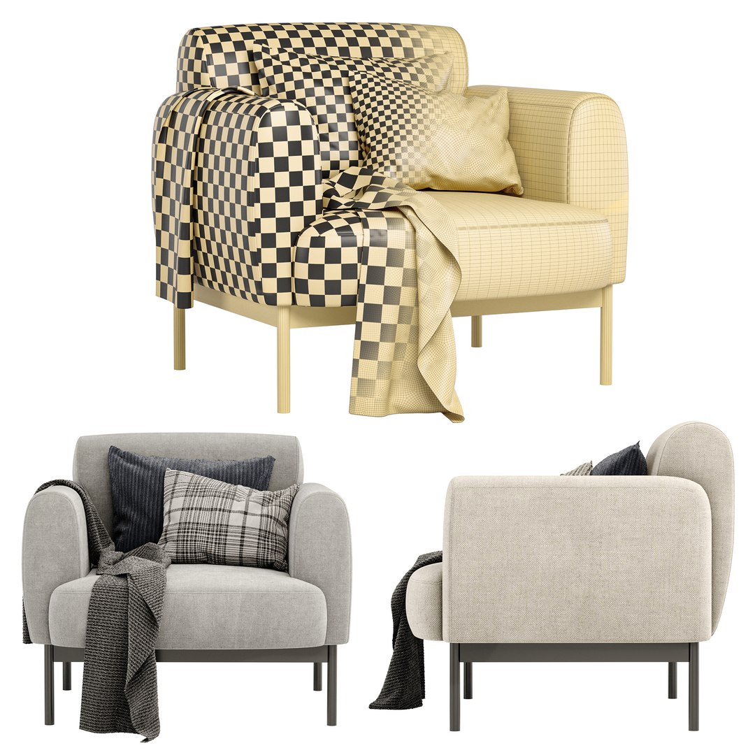 Puff Lounge Chair By Blu Dot 3D Model - TurboSquid 2164549