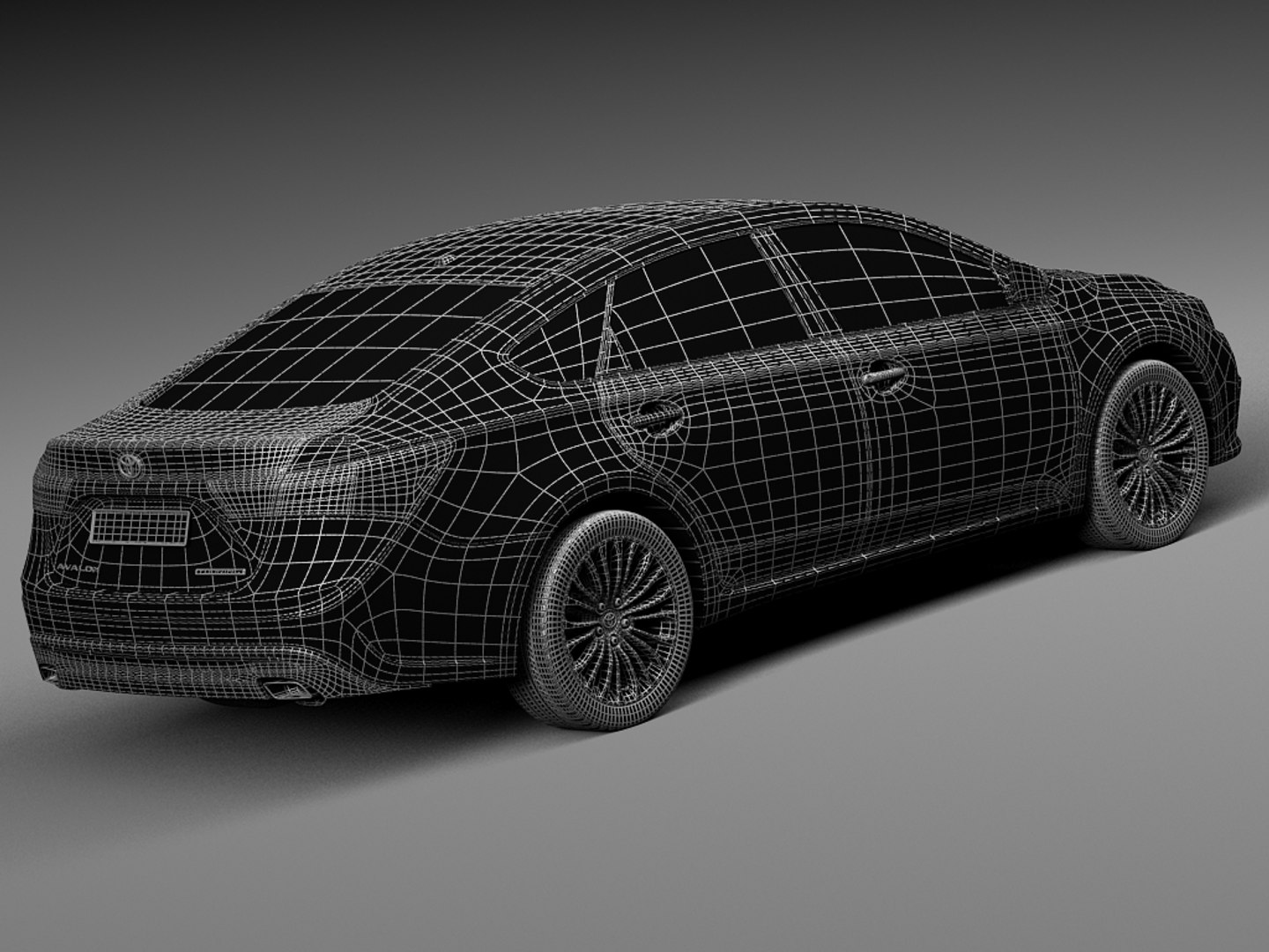 3d model 2016 toyota avalon