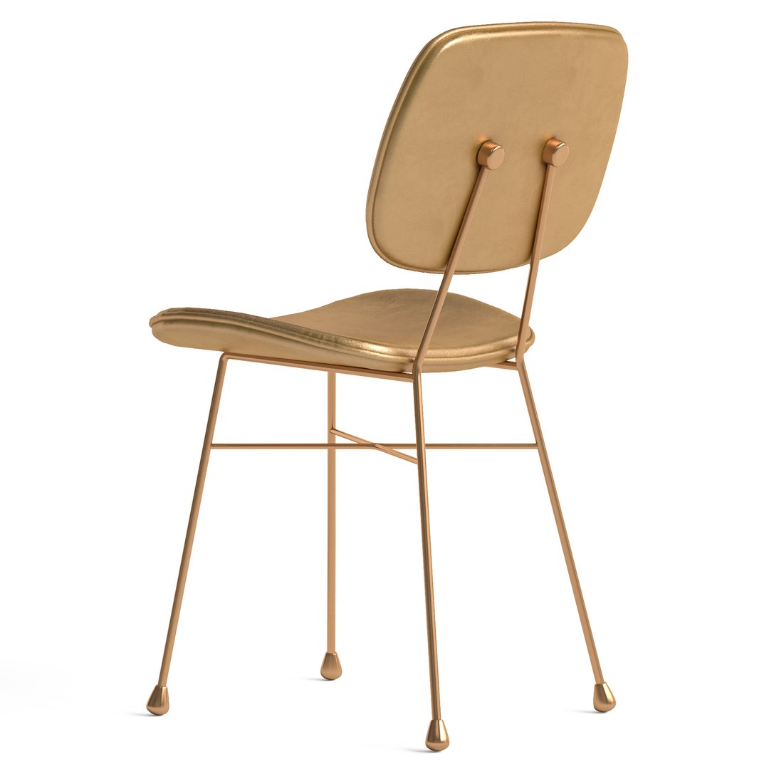 Moooi golden chair 3D model - TurboSquid 2132829