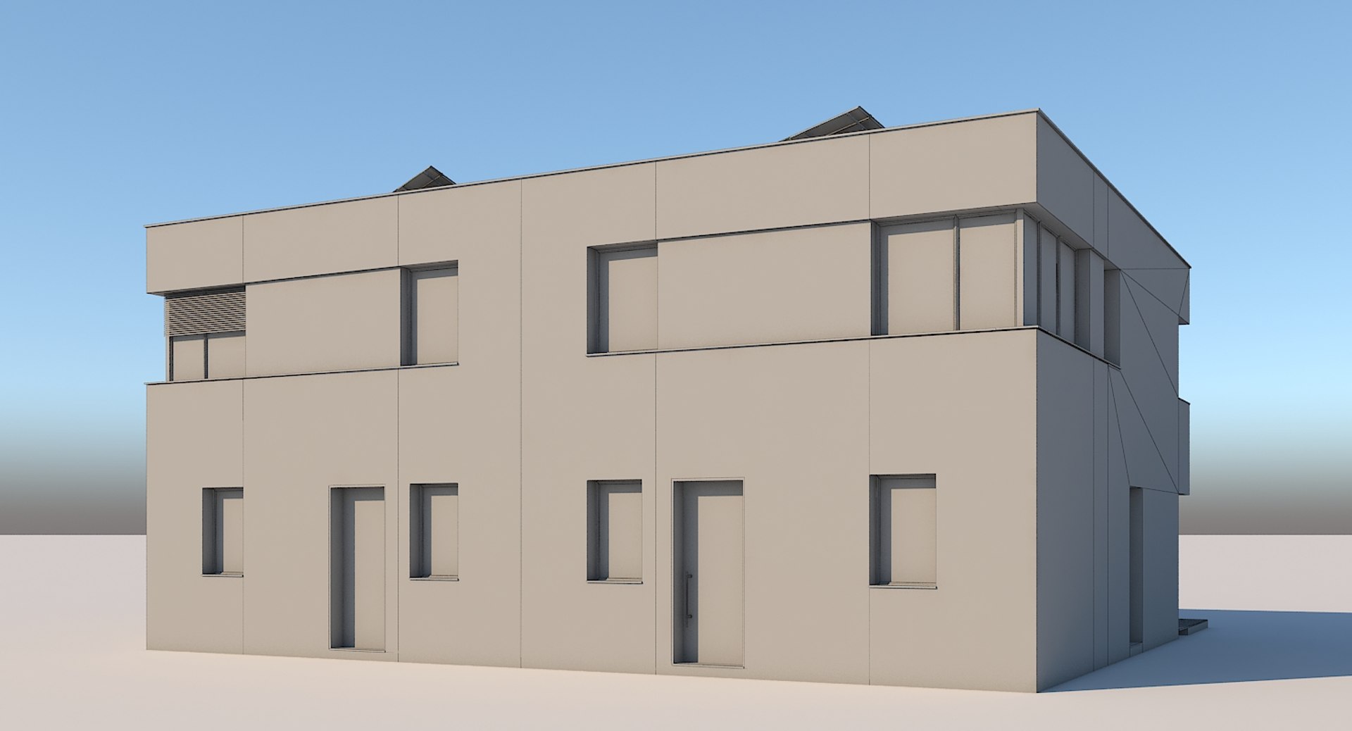 Contemporary House Model - TurboSquid 1406161