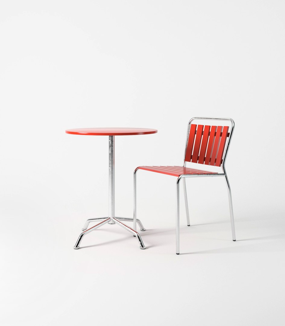 Embru Haefeli Chair Table 3D Model - TurboSquid 1283680