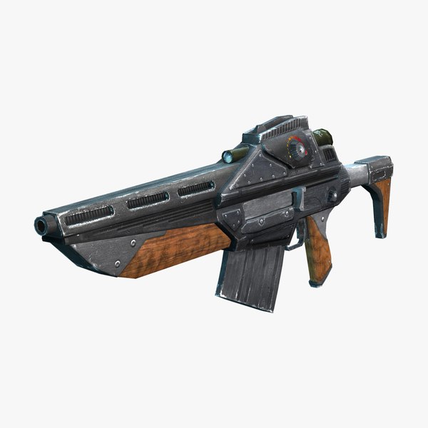 Sci-Fi Rifle Collada Models for Download | TurboSquid