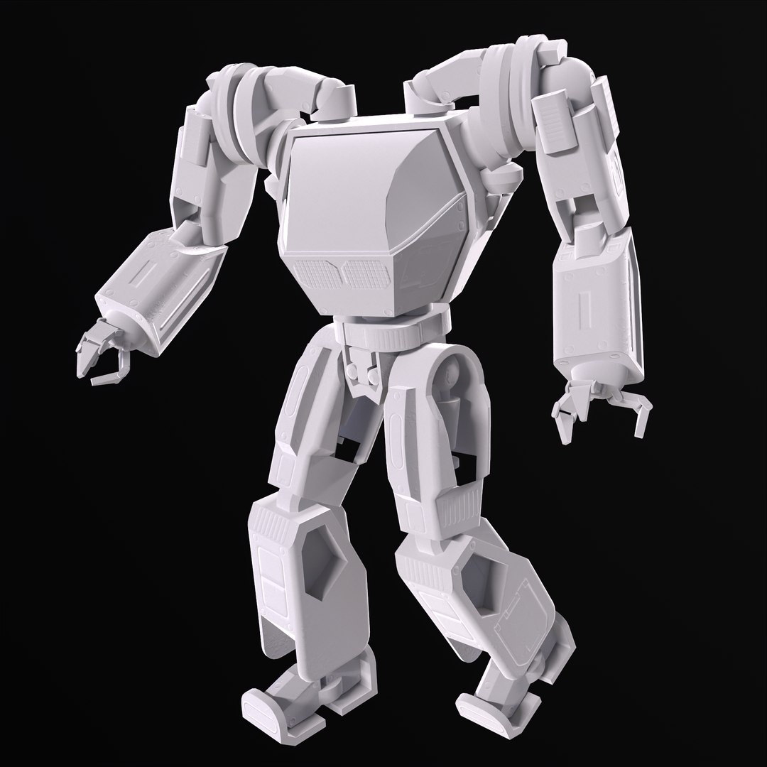 3D Mech Robot PBR Low-poly 3D Model Model - TurboSquid 2283417