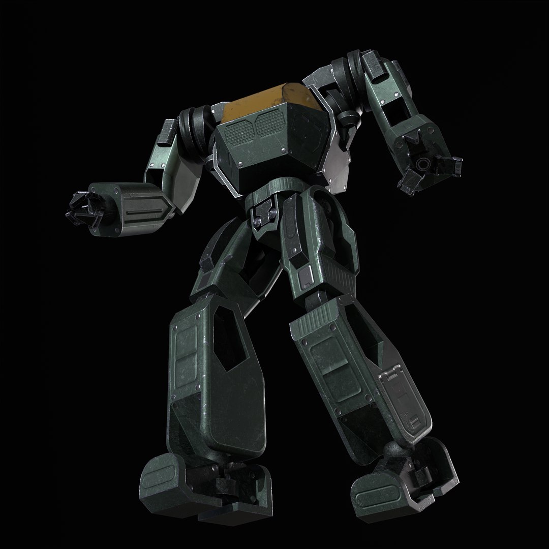 3D Mech Robot PBR Low-poly 3D Model Model - TurboSquid 2283417
