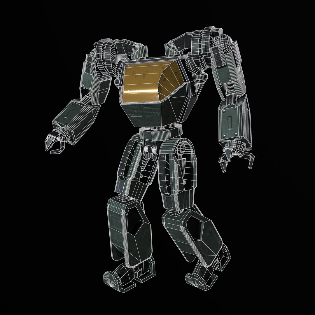 3D Mech Robot PBR Low-poly 3D Model Model - TurboSquid 2283417