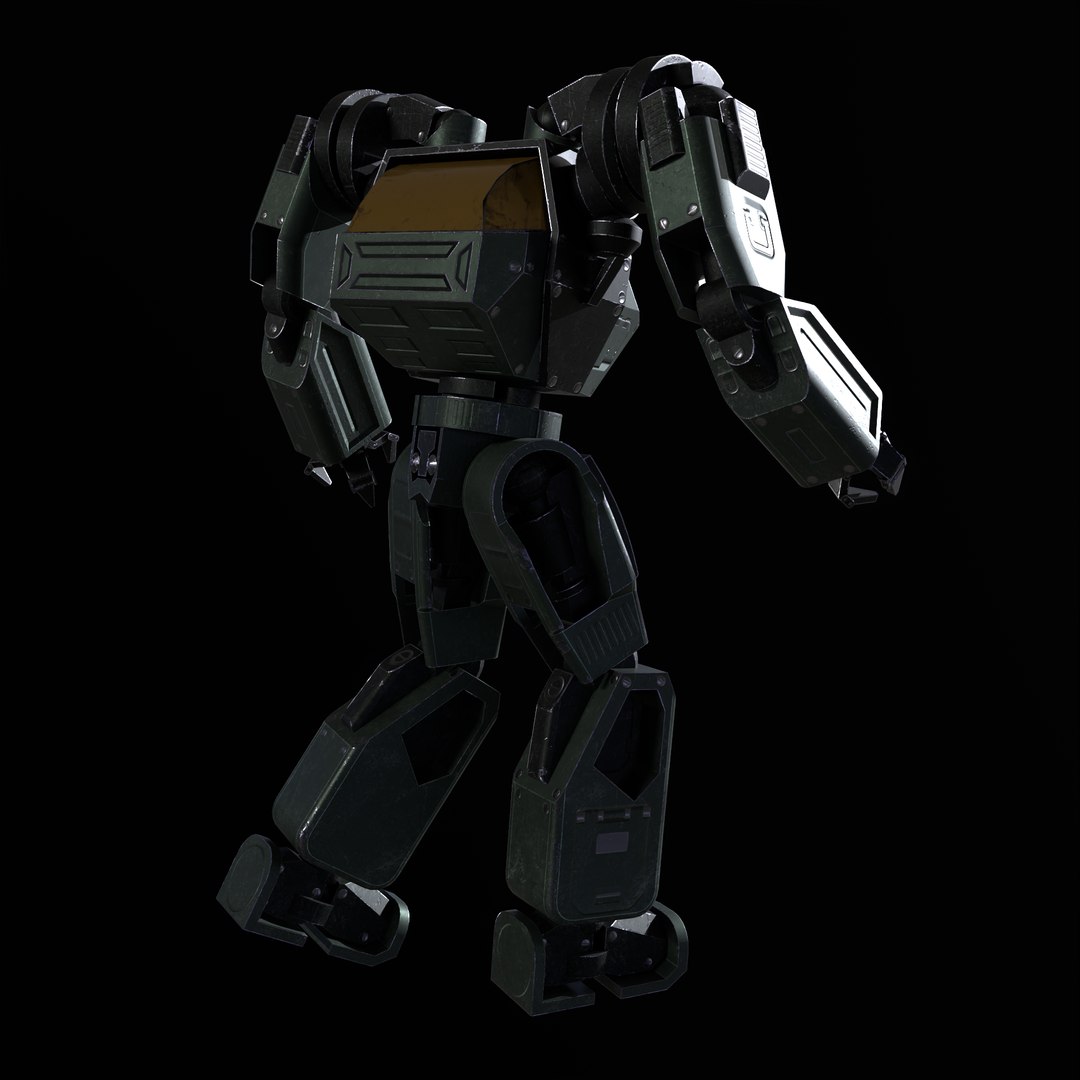 3D Mech Robot PBR Low-poly 3D Model Model - TurboSquid 2283417