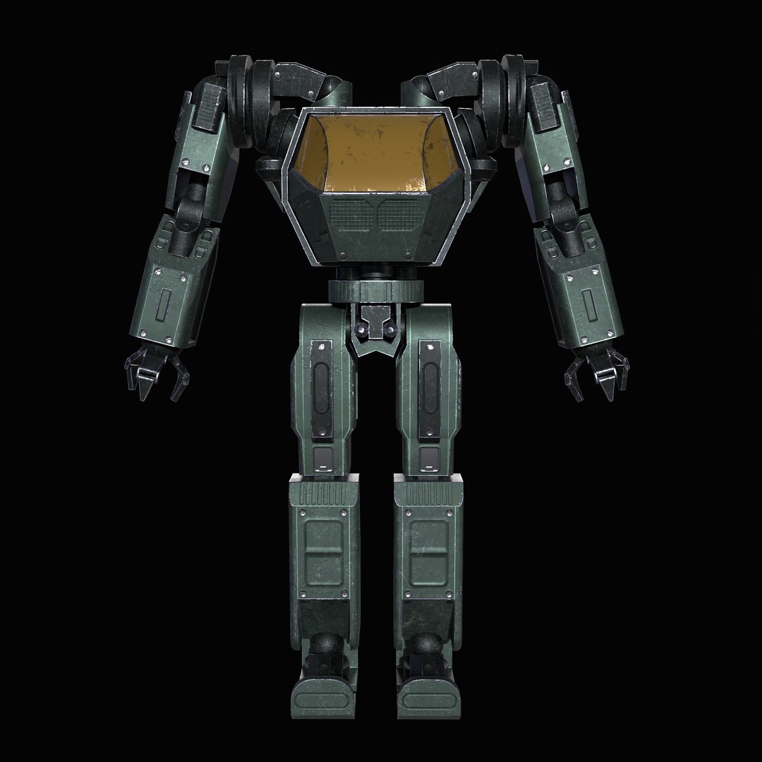 3D Mech Robot PBR Low-poly 3D Model Model - TurboSquid 2283417