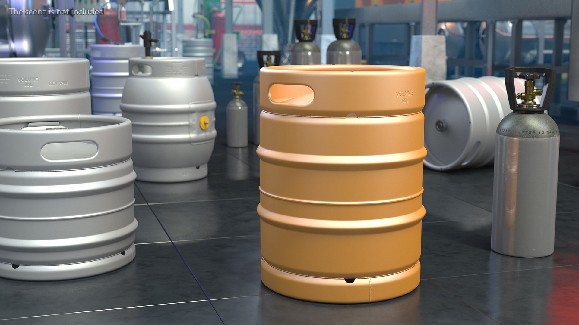 Color Beer Keg 3D Model - TurboSquid 1623306