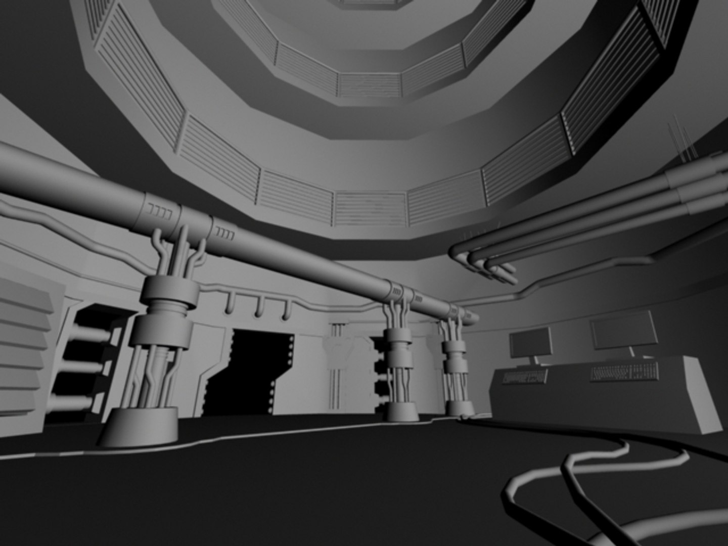 3d Model Science Station