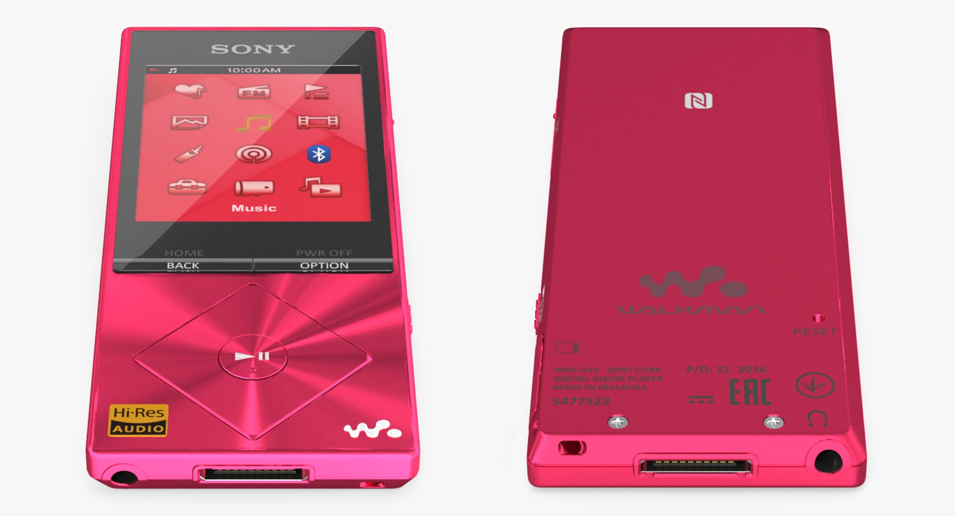 Sony Nwz A15 Digital 3D Model - TurboSquid 1187132