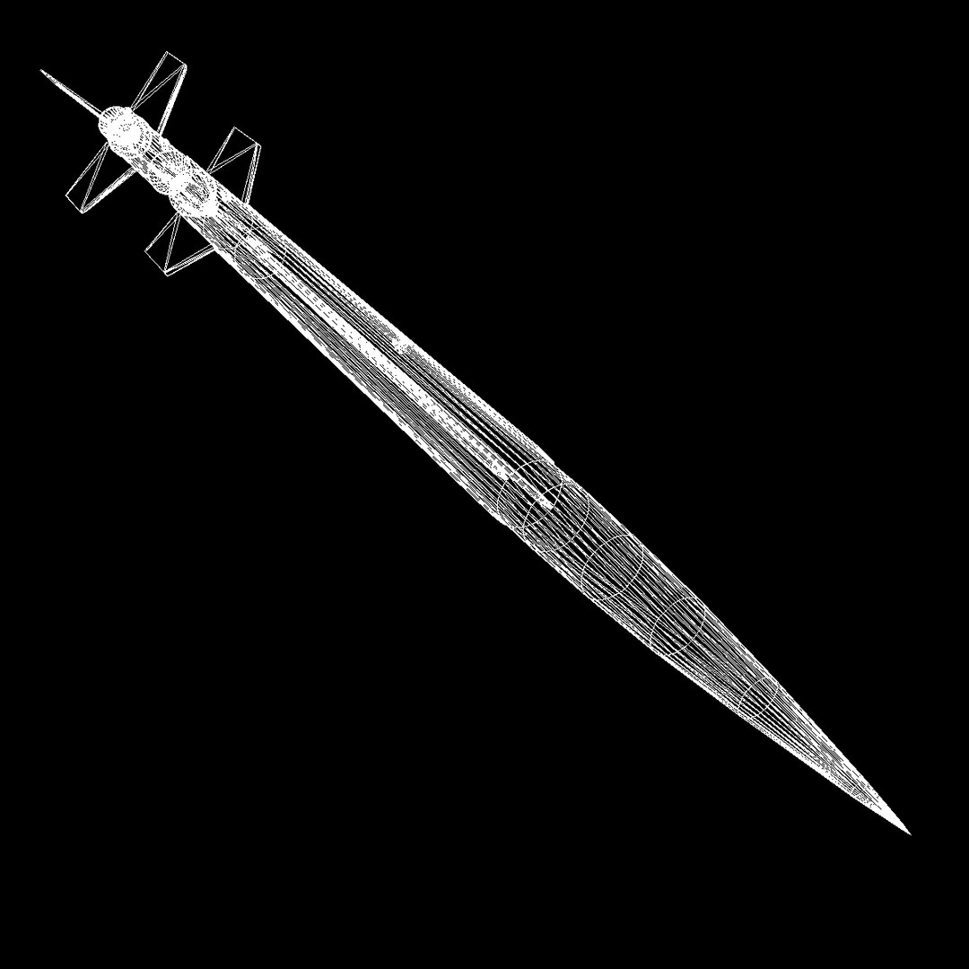 3d model sounding rocket aerobee 150