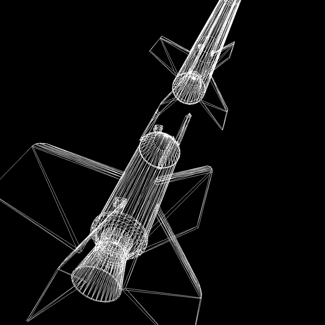 3d model sounding rocket aerobee 150