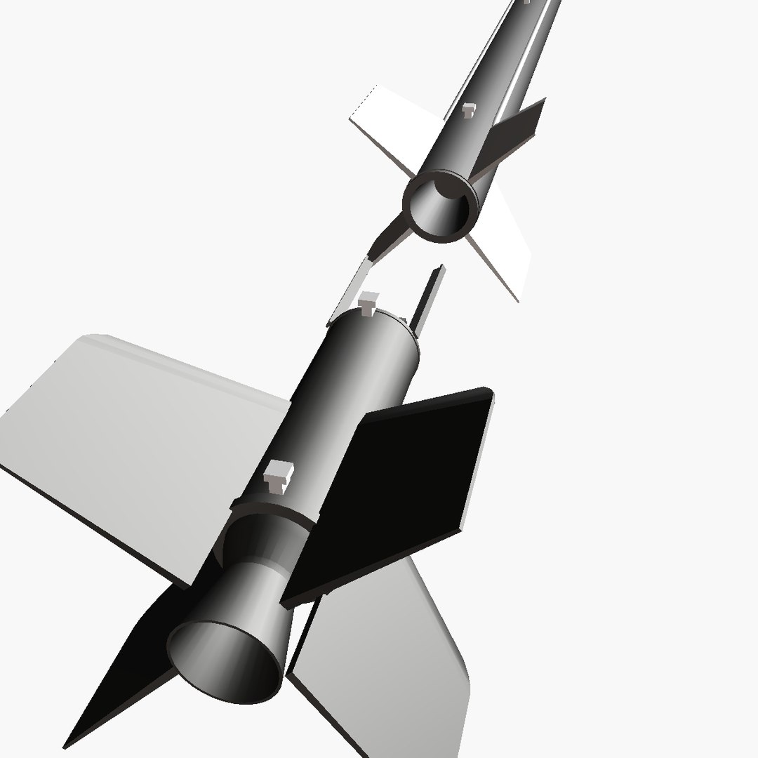 3d model sounding rocket aerobee 150