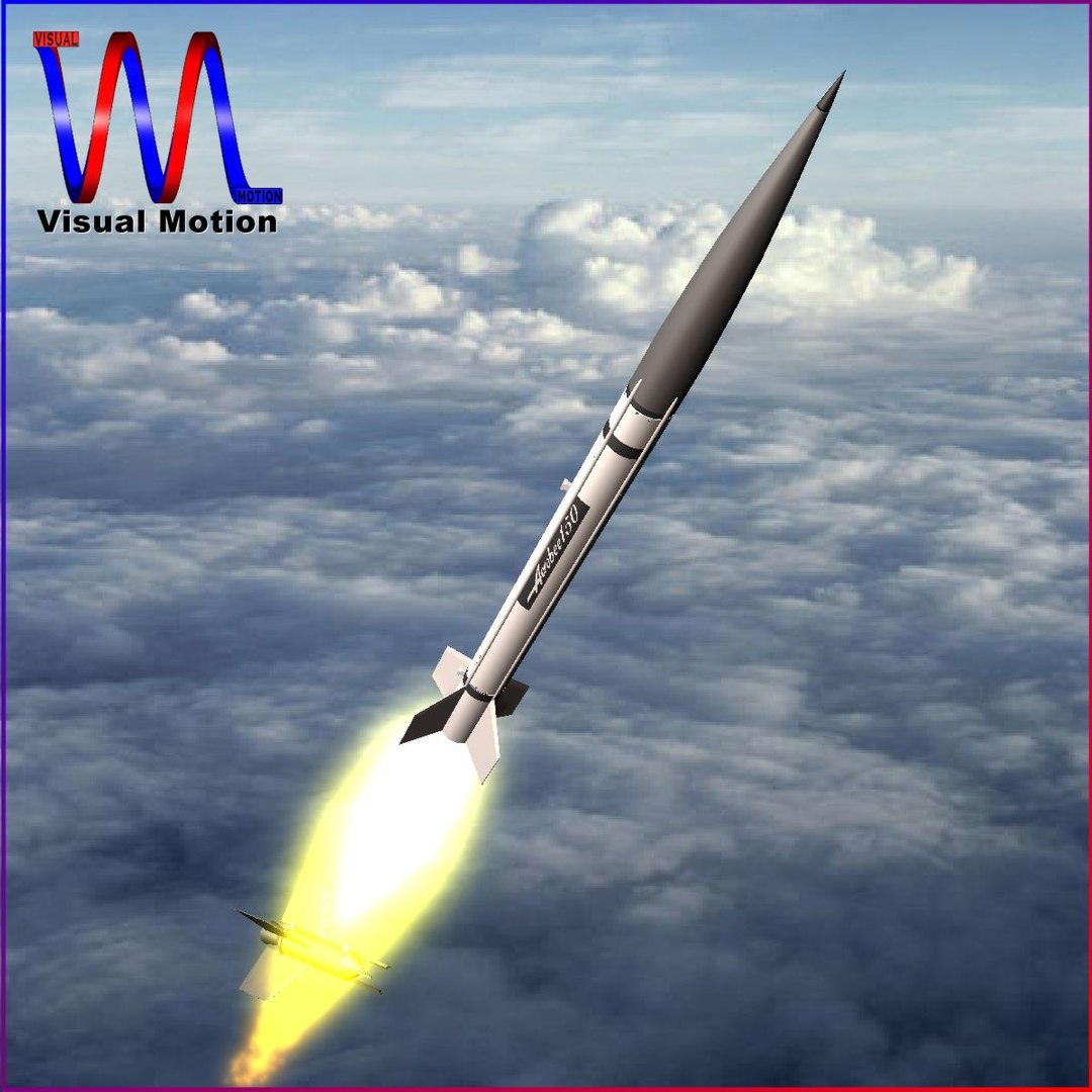 3d model sounding rocket aerobee 150