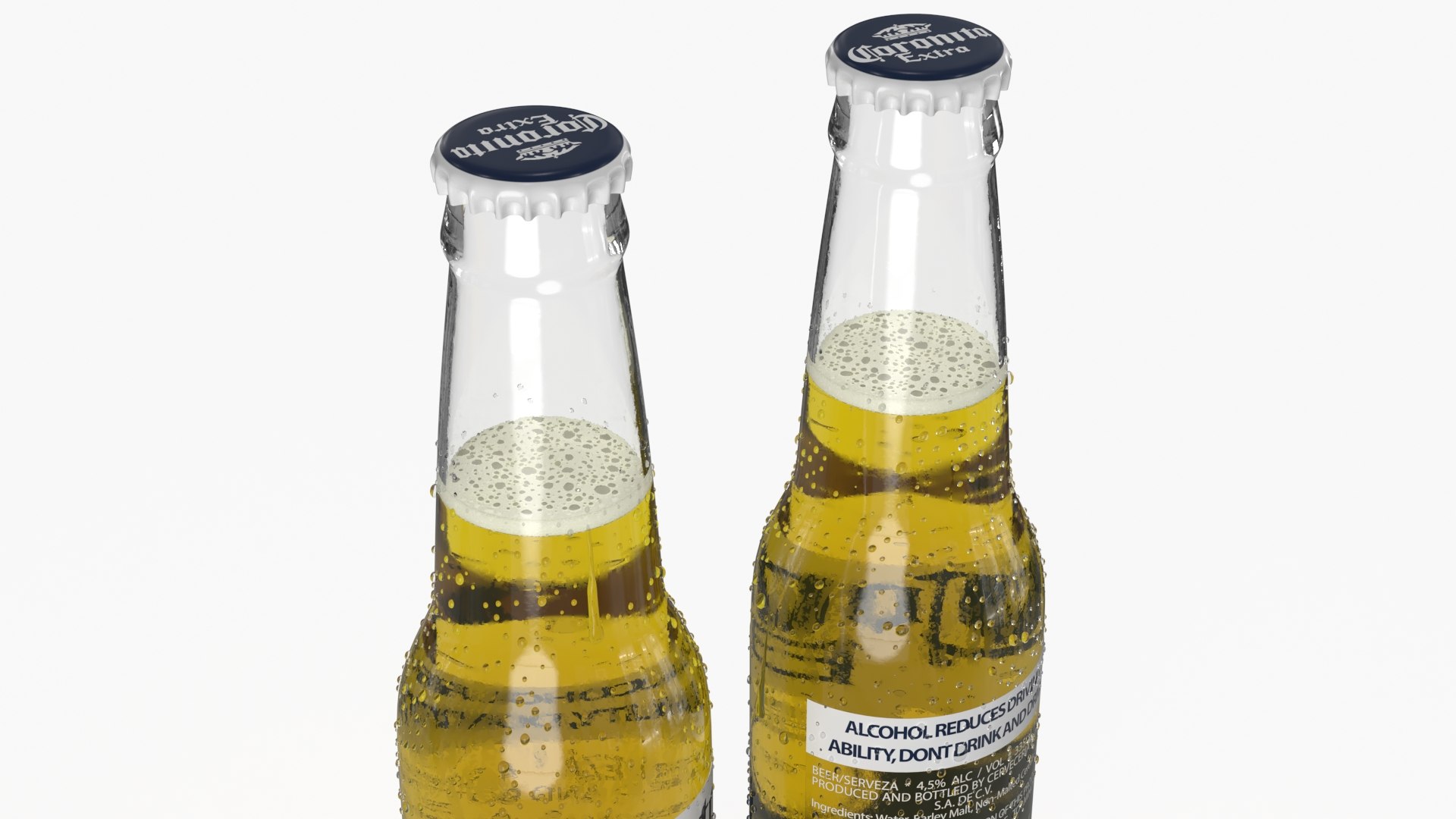 Cold Coronita Beer Glass Bottle 07oz Model - TurboSquid 2329800