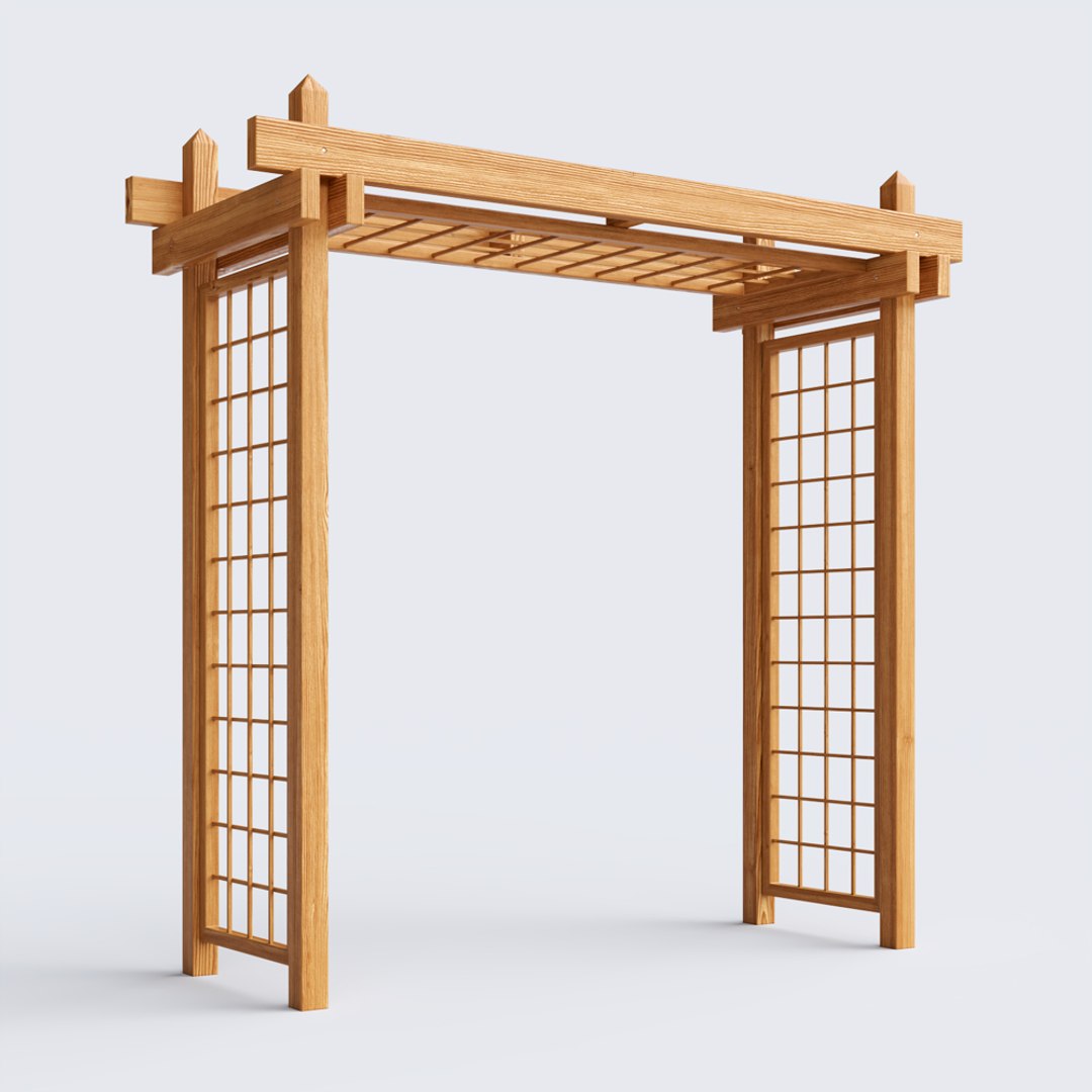 3D Model Pergola - TurboSquid 1234881