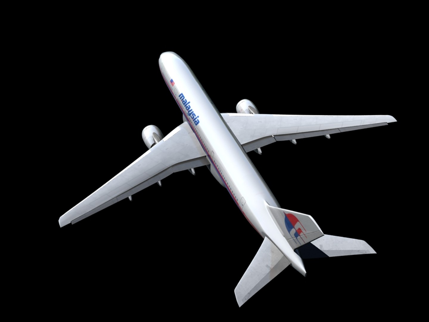 3ds Max Malaysia Airlines Mh370 Aircraft