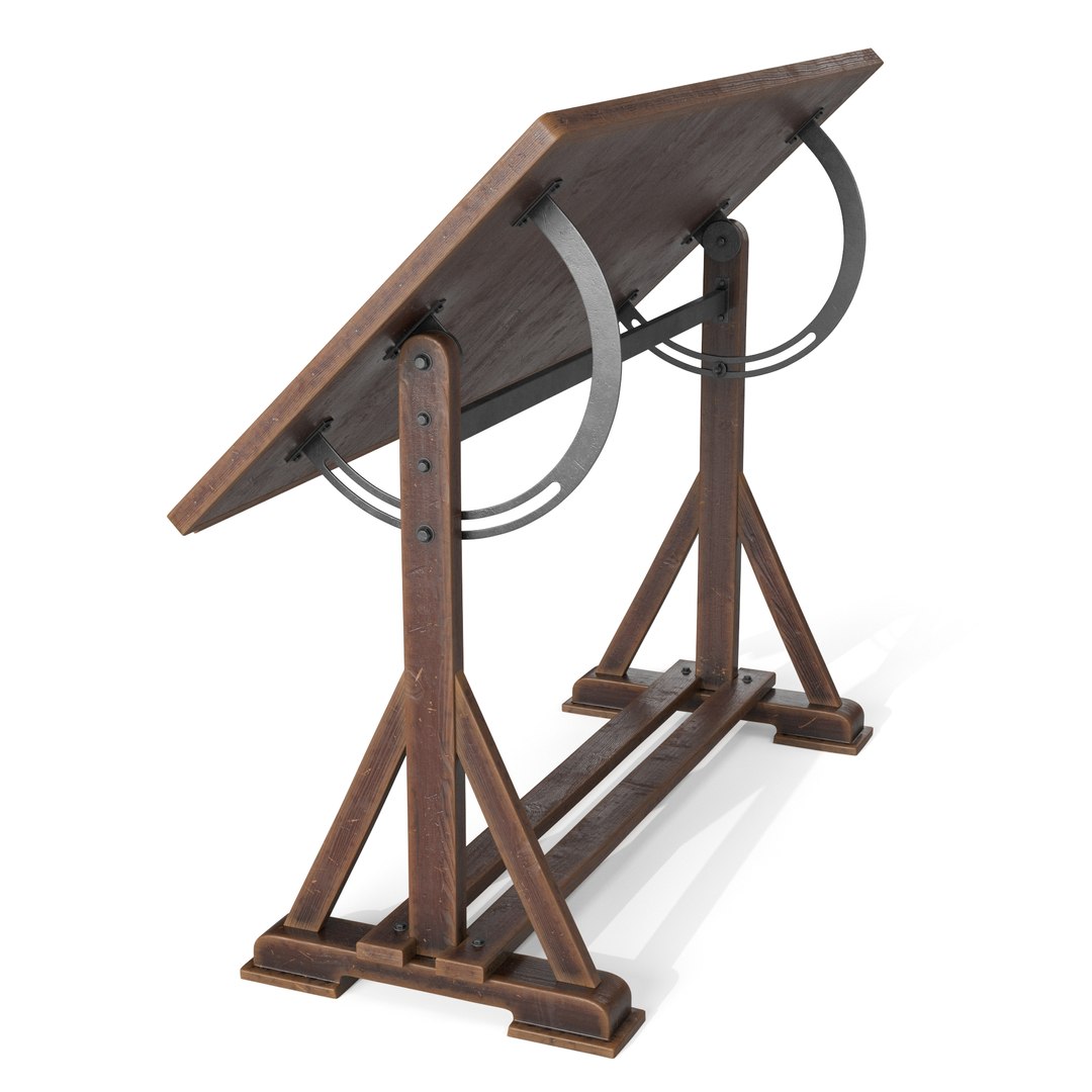 Drafting Table 3D Model - TurboSquid 1511221