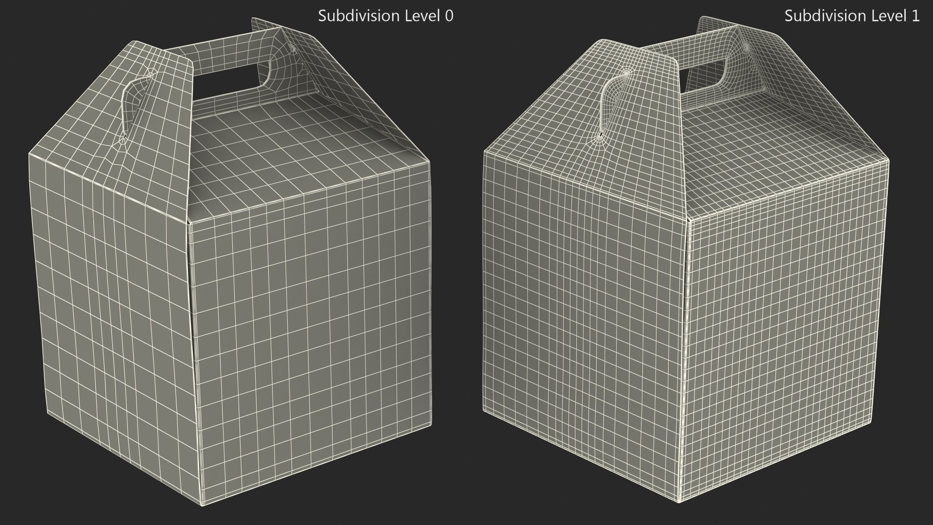 3D W Packaging Tall Cake Box Pink No Window Model - TurboSquid 1942207