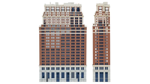 Building 44 Wall Street New York3D模型 - TurboSquid 2093395