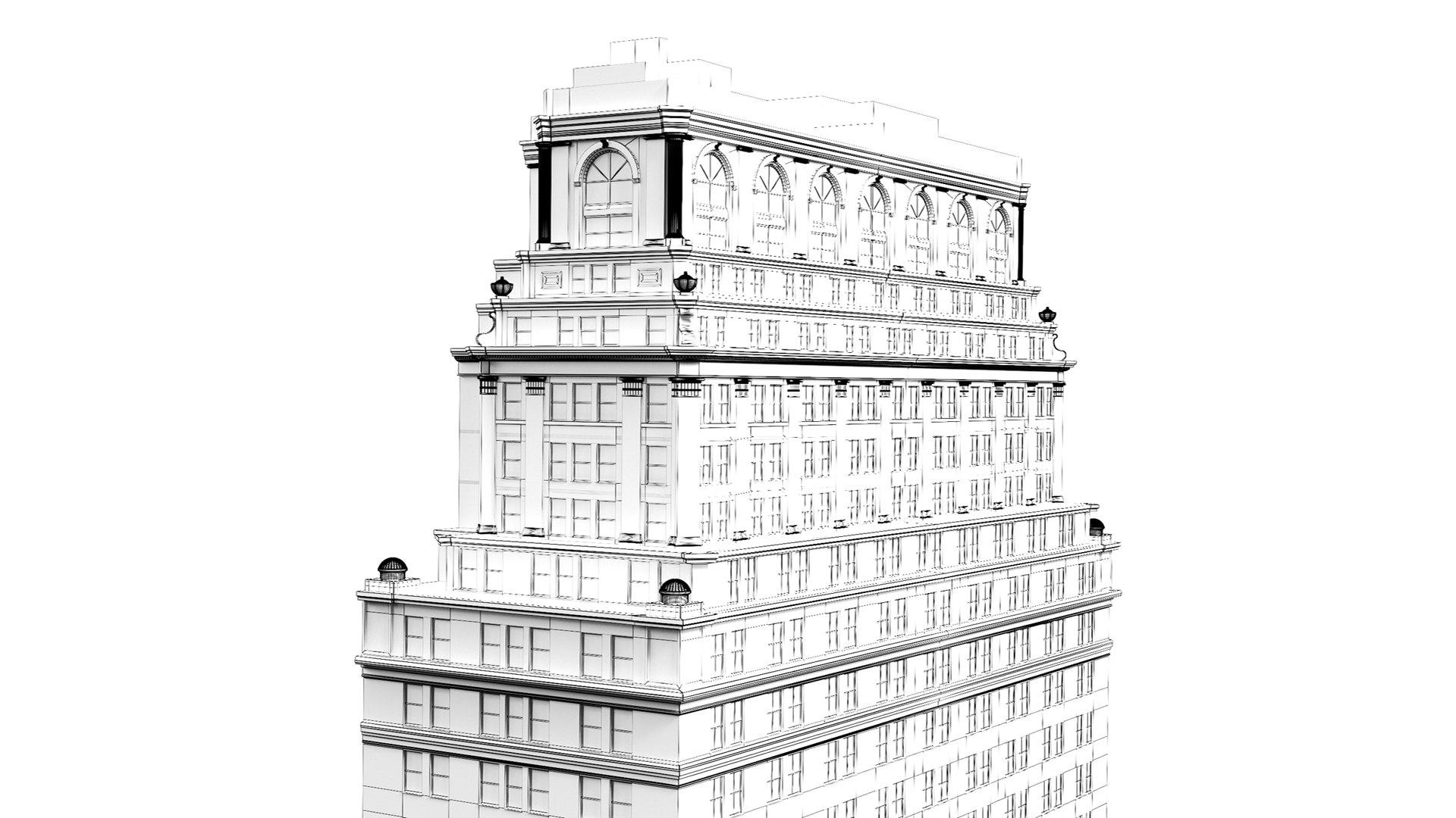 Building 44 Wall Street New York 3D - TurboSquid 2093395