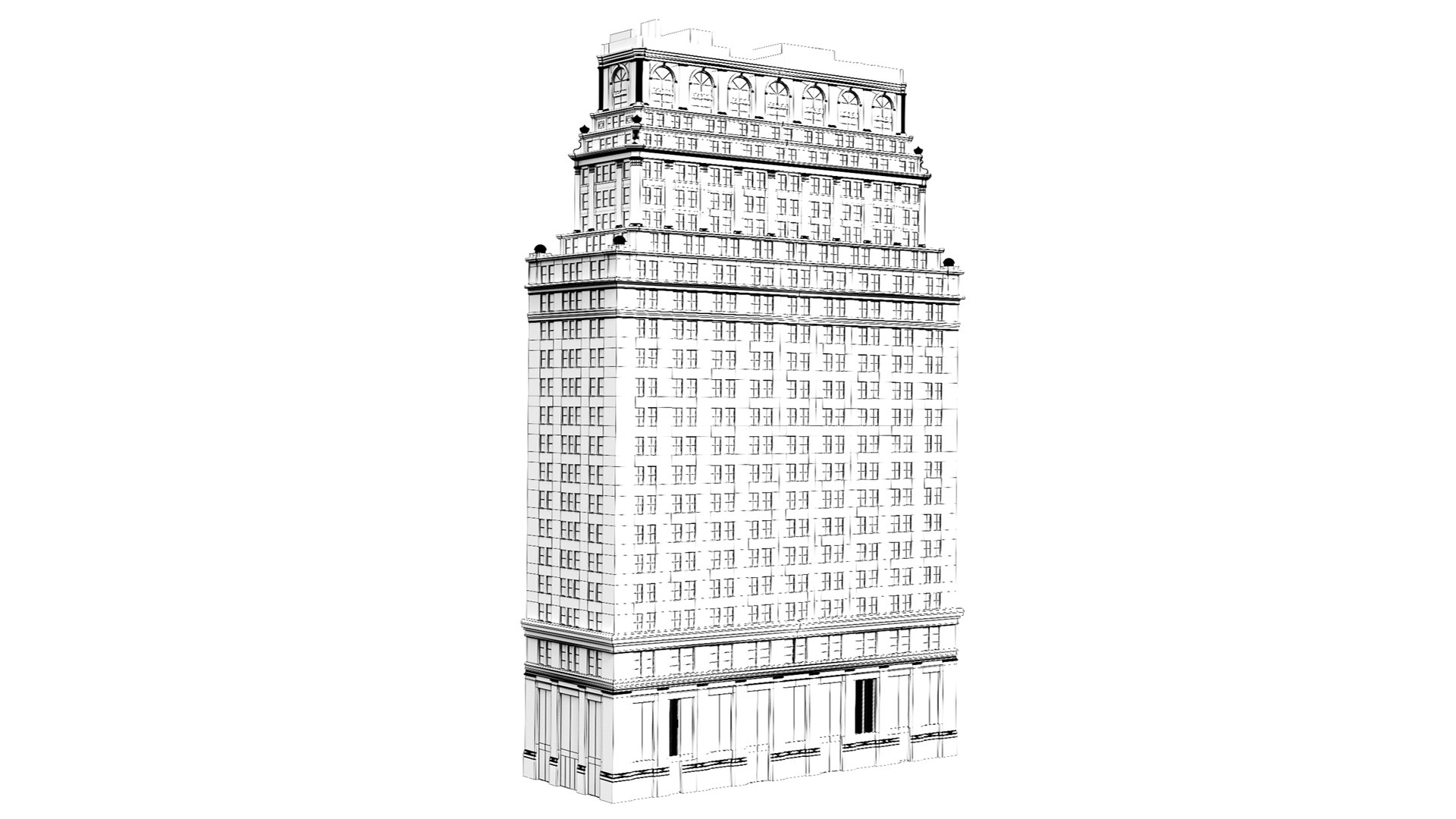 Building 44 Wall Street New York 3D - TurboSquid 2093395