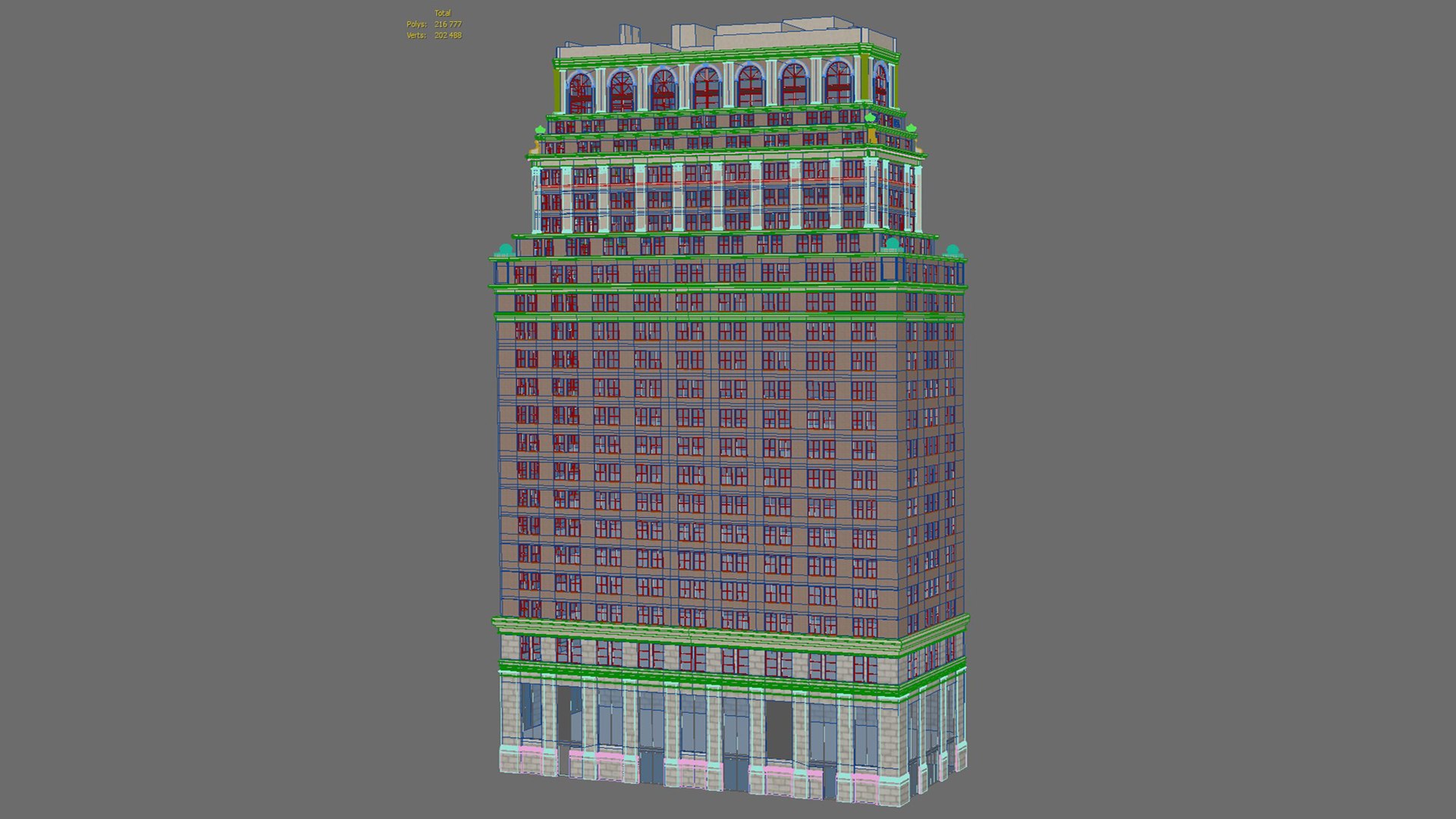 Building 44 Wall Street New York 3D - TurboSquid 2093395