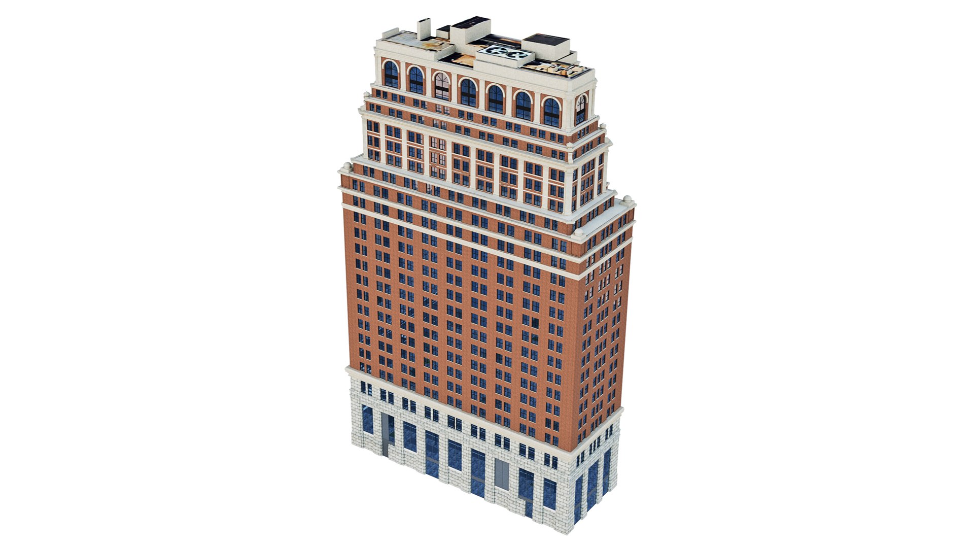 Building 44 Wall Street New York 3D - TurboSquid 2093395