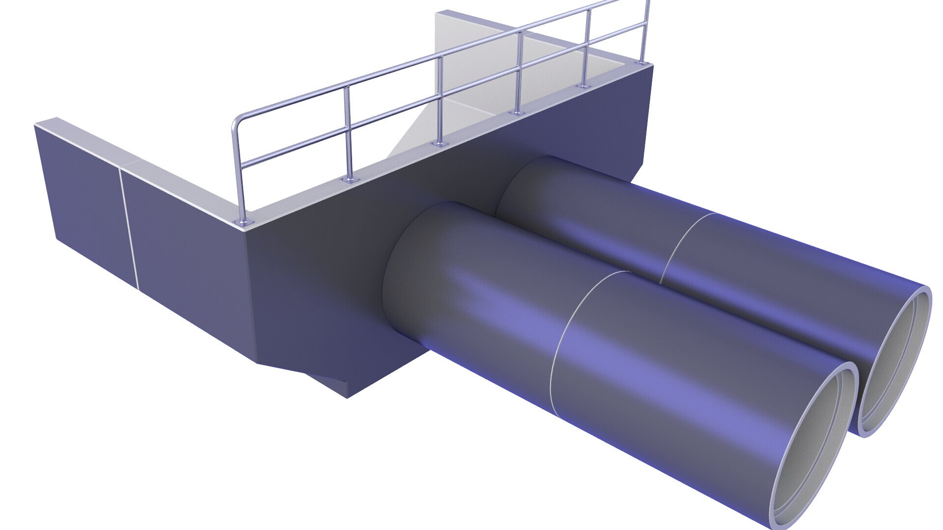 Concrete Storm Drain Outlet Flap Valve 33 3D Model - TurboSquid 1979986