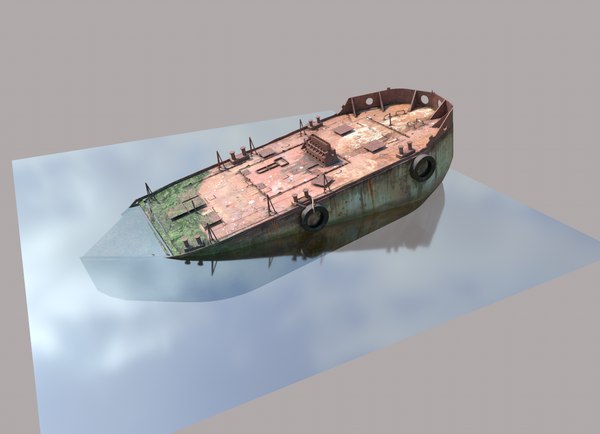 3D shipwrecked boat - TurboSquid 1511863