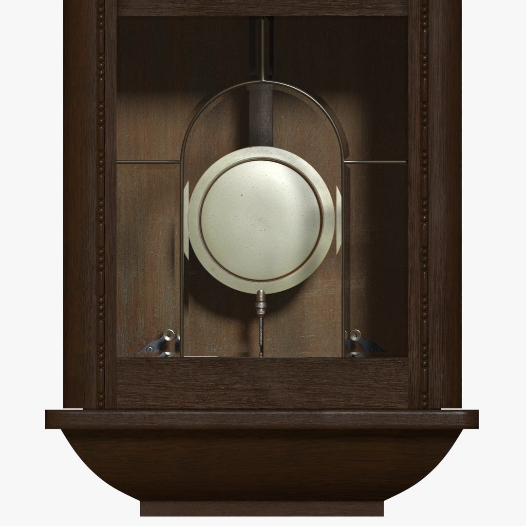 Mechanical pendulum clock 3D model - TurboSquid 1504366