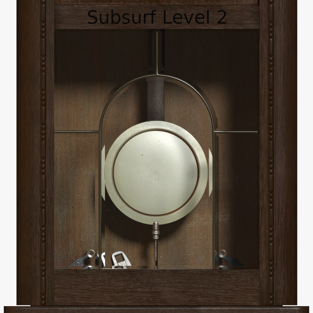 Mechanical pendulum clock 3D model - TurboSquid 1504366