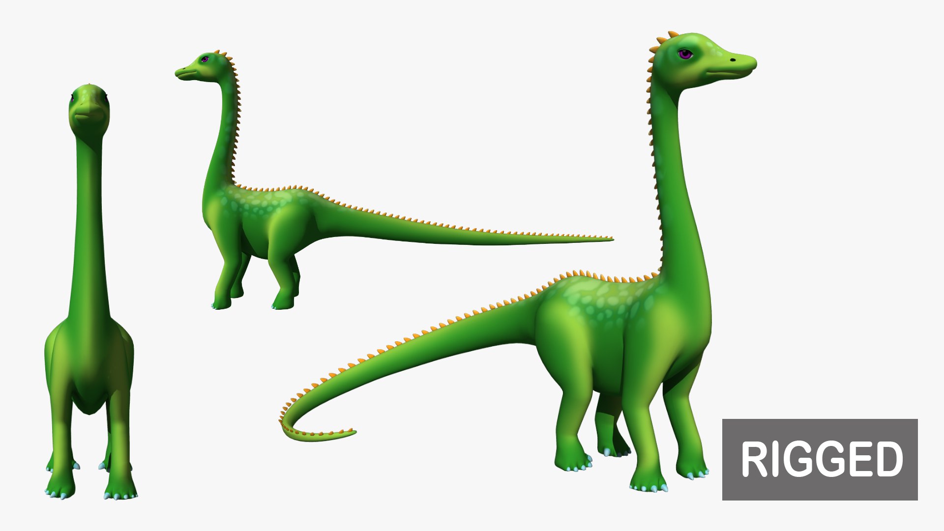 3D Diplodocus - TurboSquid 1715431