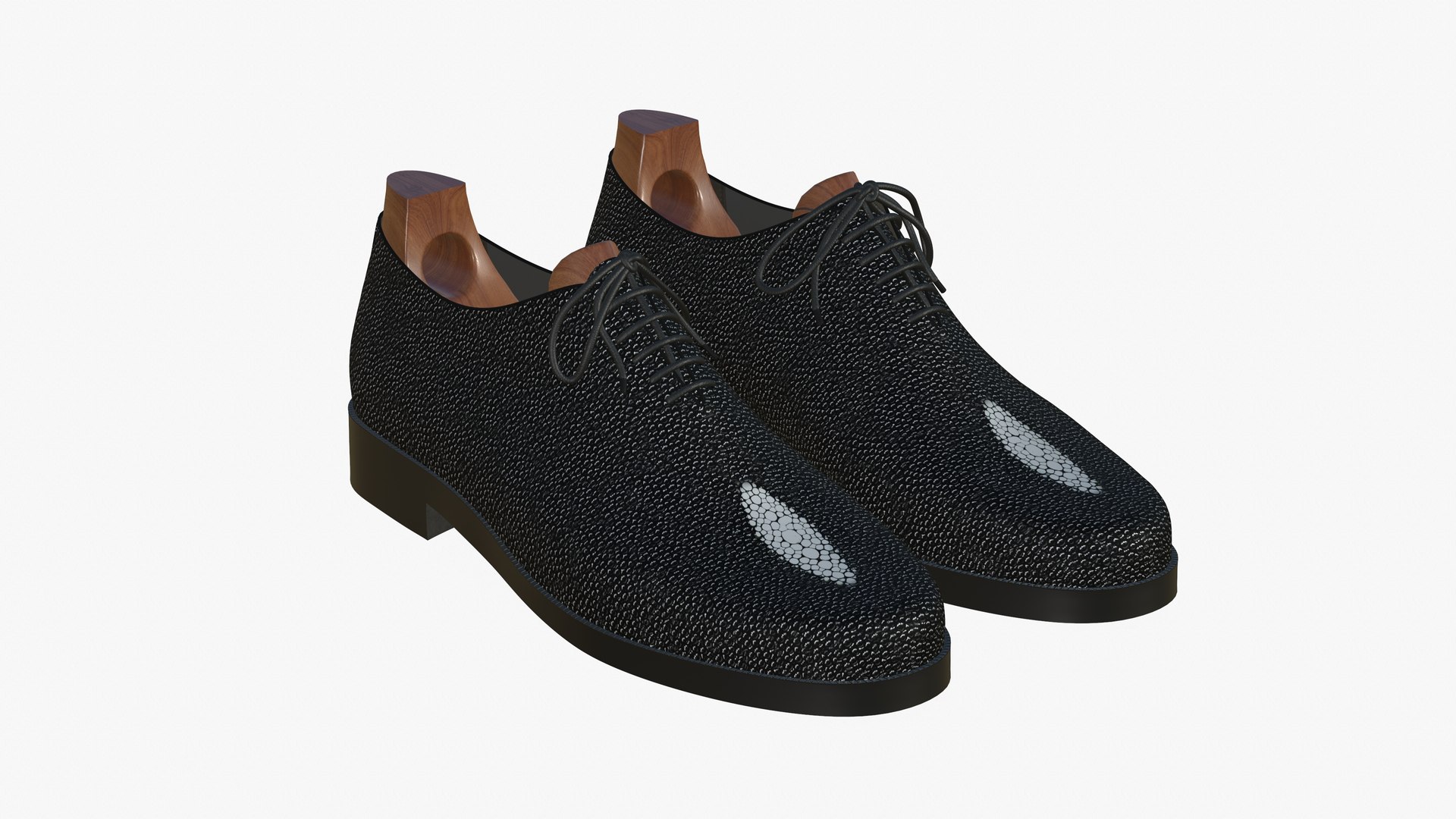Realistic Leather Shoes Stingray Skin 3D model - TurboSquid 1953153
