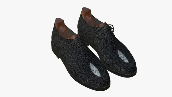Realistic Leather Shoes Stingray Skin 3D model - TurboSquid 1953153