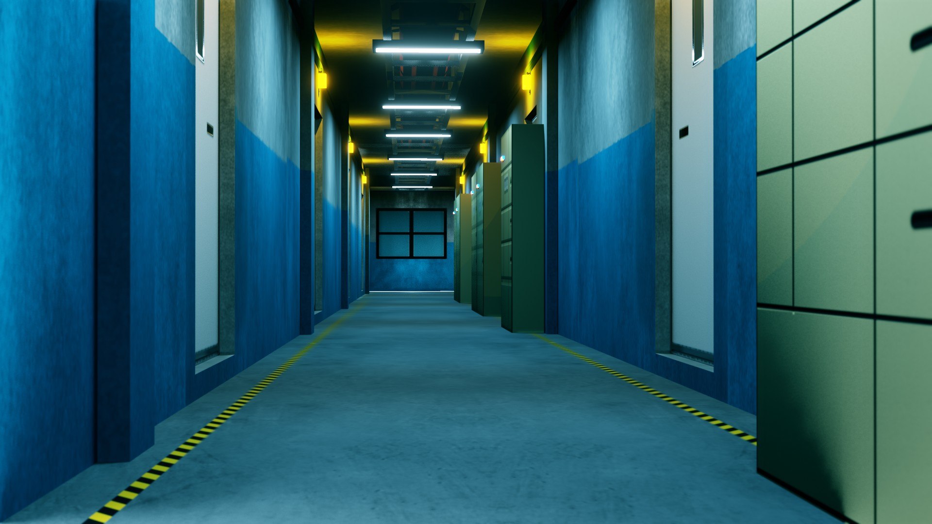 Modular Basement Corridor - Game Ready - PBR 3D - TurboSquid 2062477