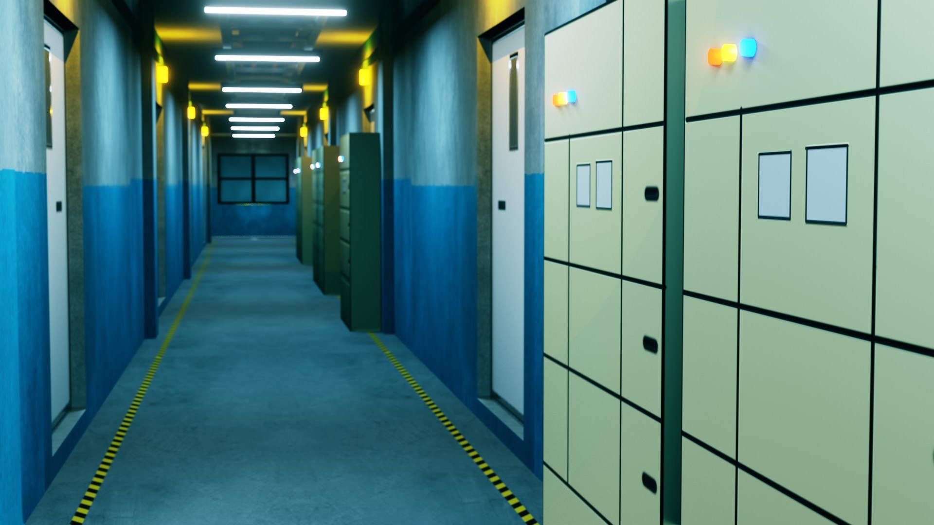 Modular Basement Corridor - Game Ready - PBR 3D - TurboSquid 2062477