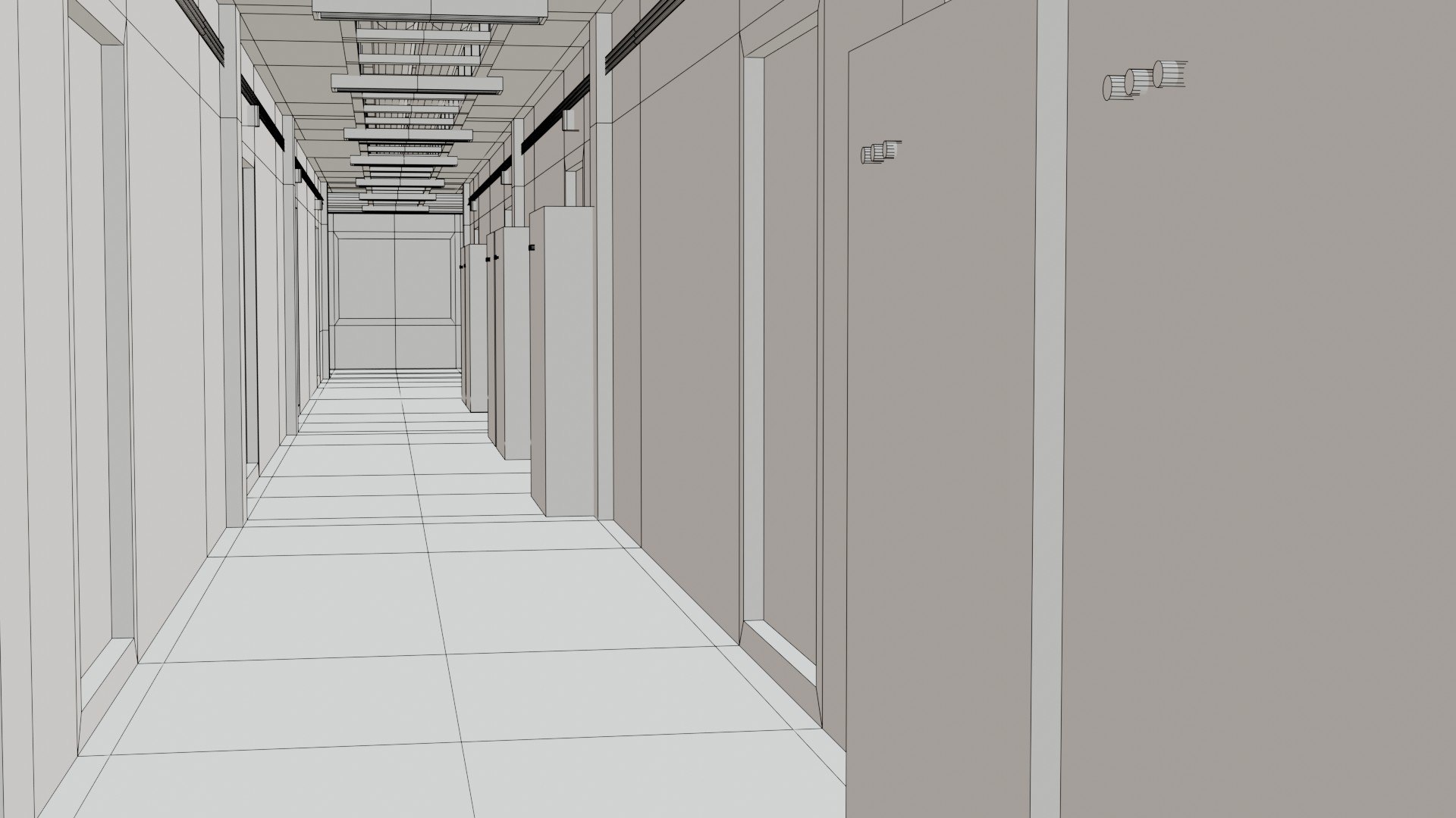 Modular Basement Corridor - Game Ready - PBR 3D - TurboSquid 2062477