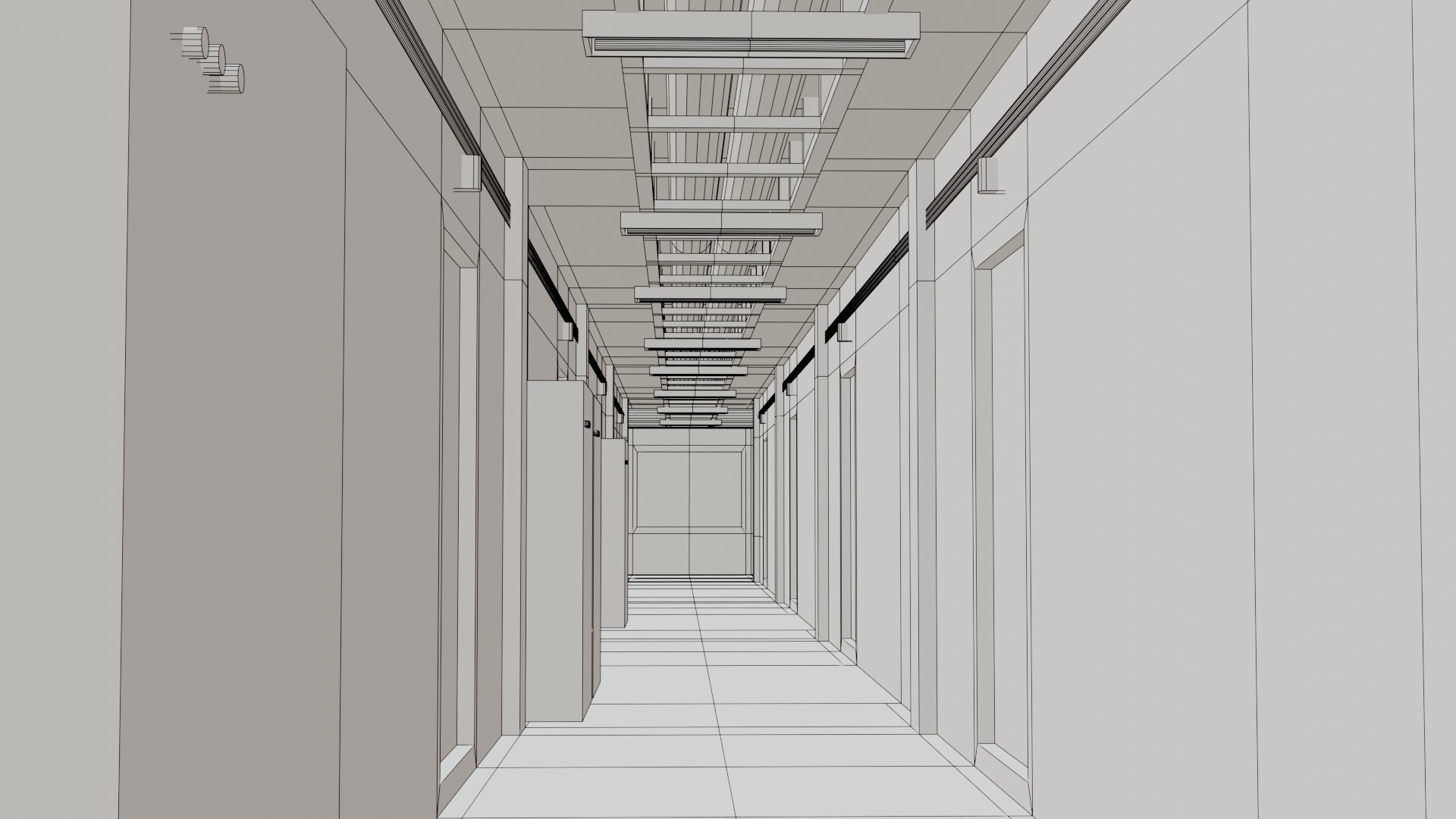 Modular Basement Corridor - Game Ready - PBR 3D - TurboSquid 2062477
