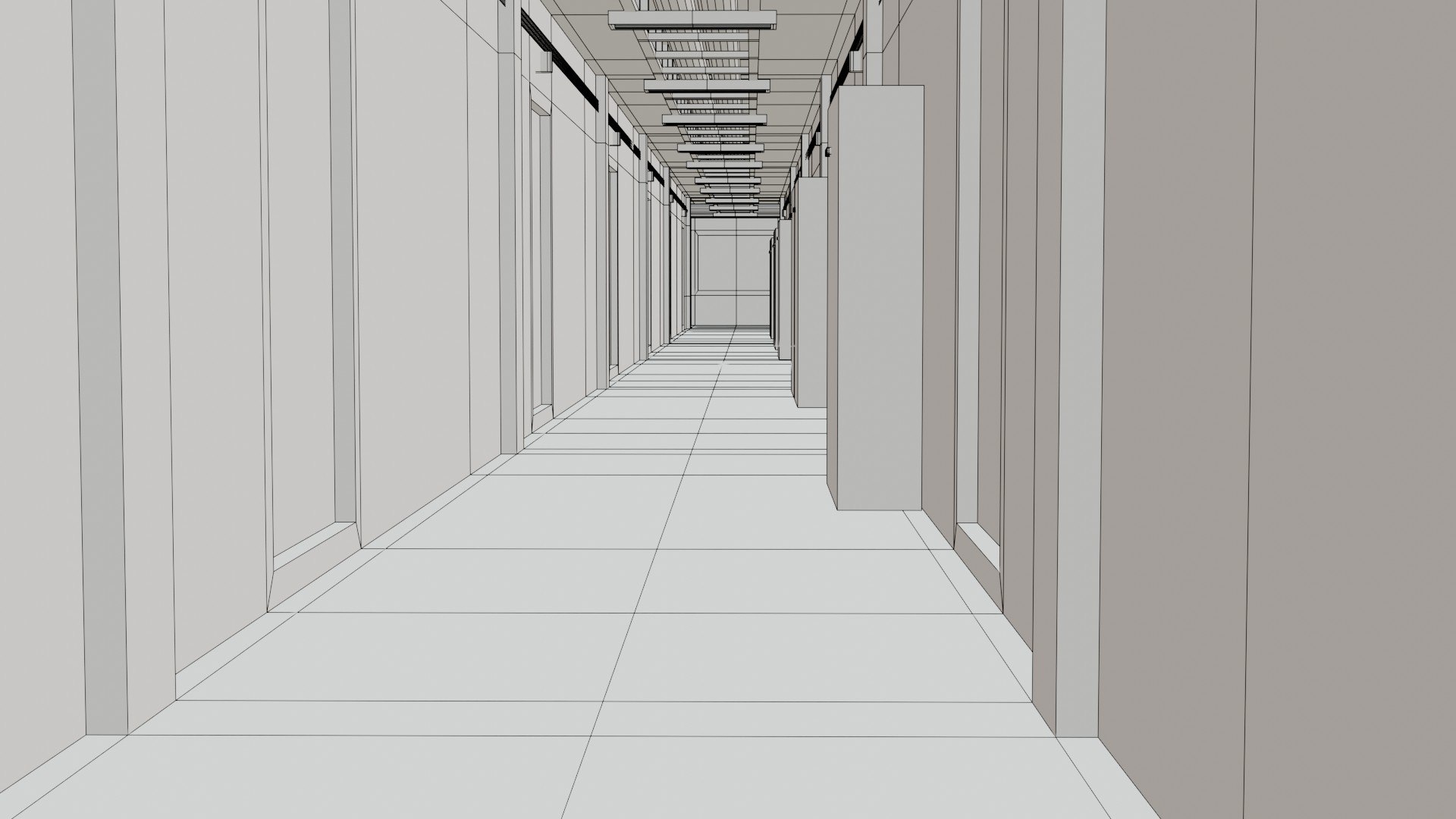 Modular Basement Corridor - Game Ready - PBR 3D - TurboSquid 2062477