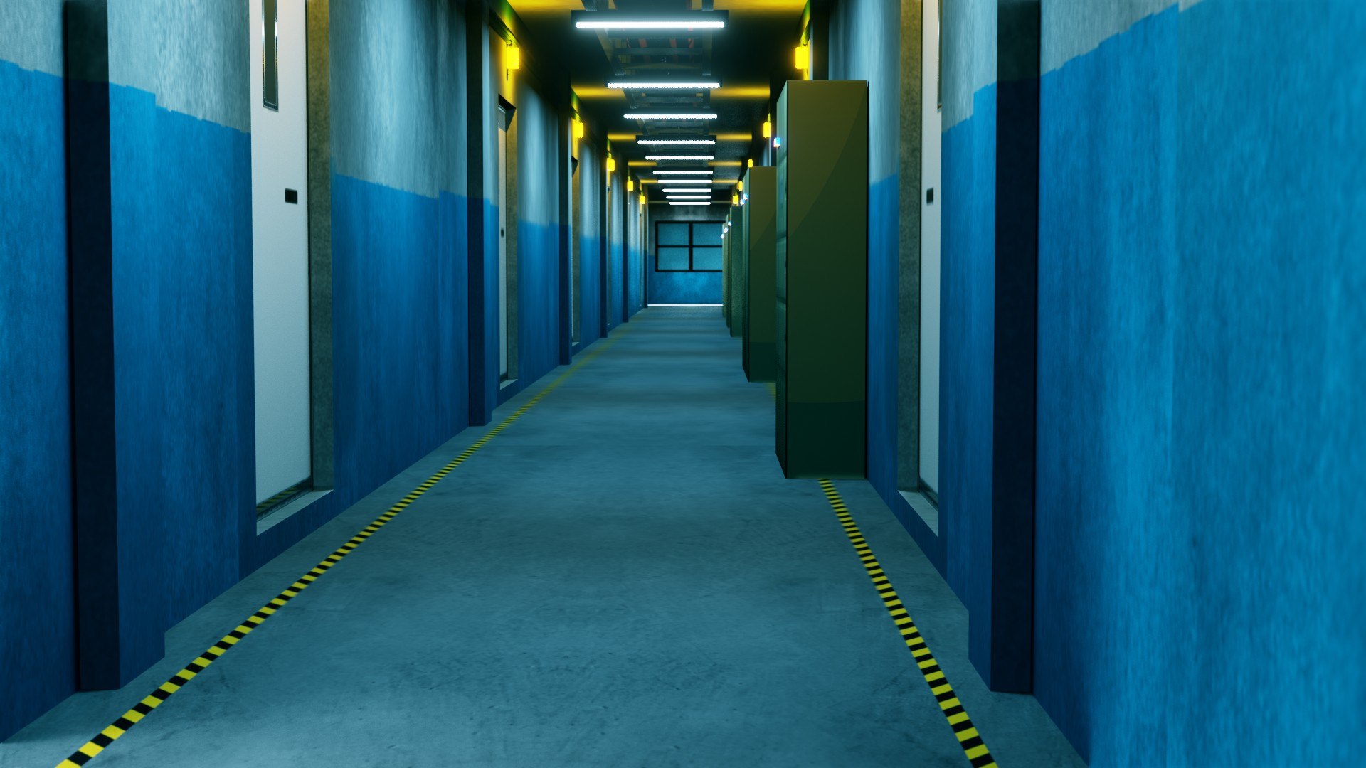 Modular Basement Corridor - Game Ready - PBR 3D - TurboSquid 2062477