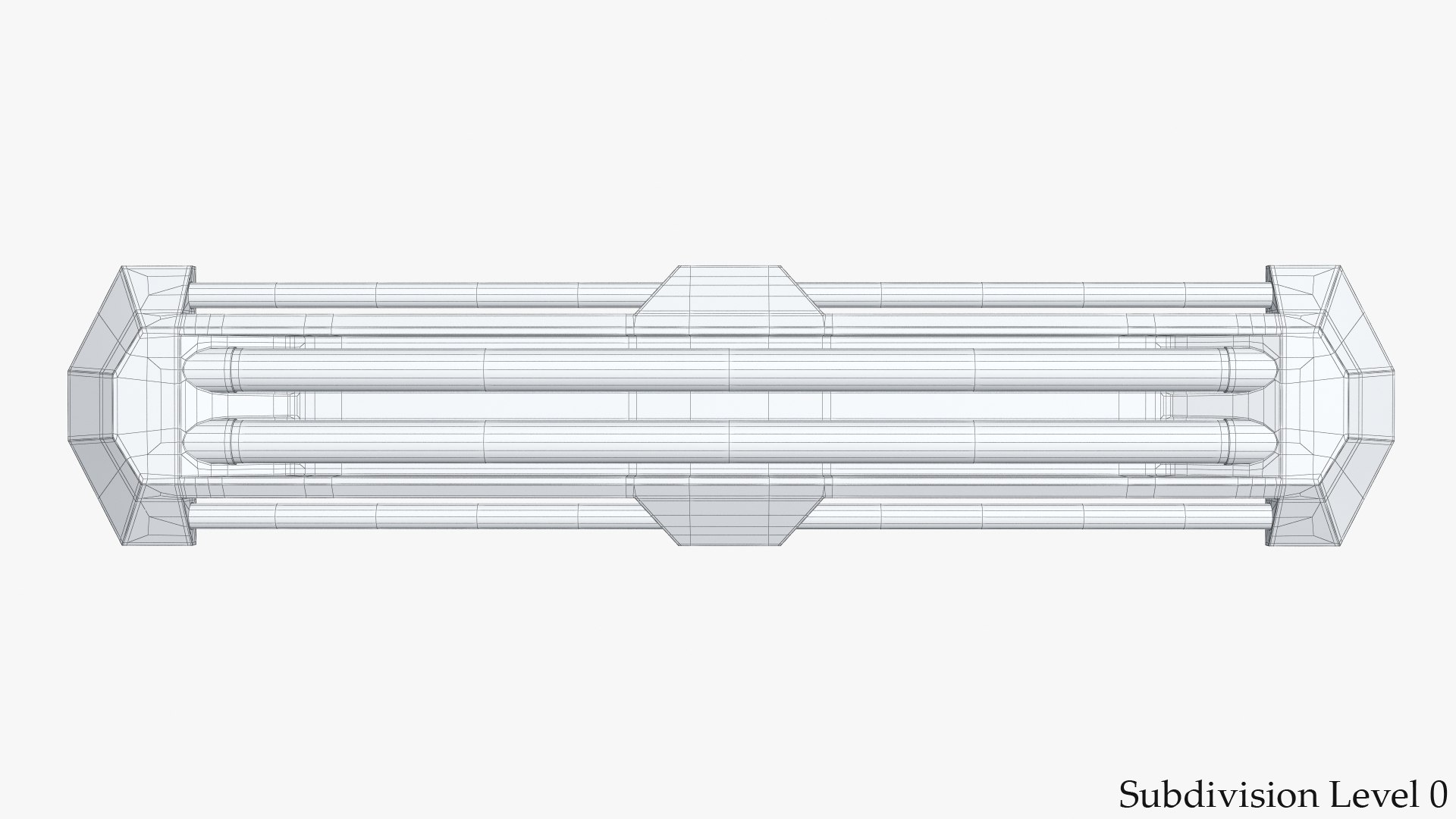 3d Sci-fi Lights 1 Model